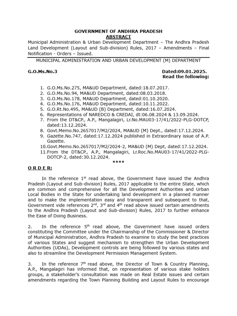 Amendments to AP Layout Rules 2025 | PDF