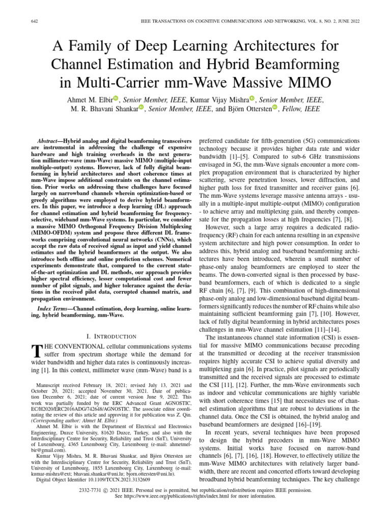 A Family of Deep Learning Architectures For Channel Estimation and ...