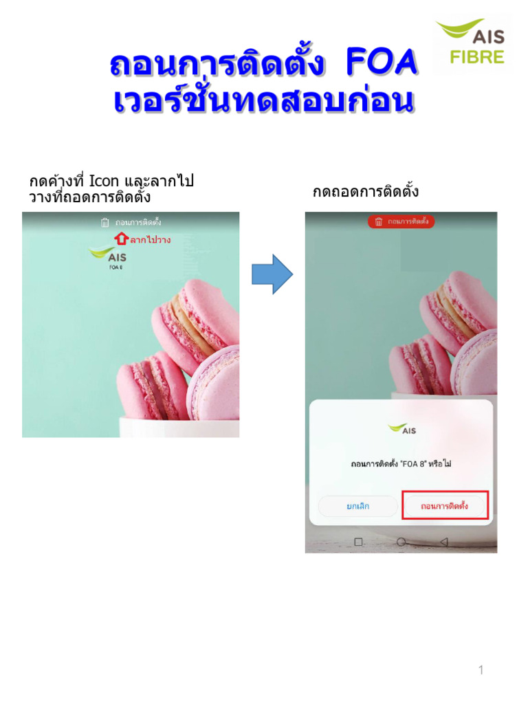 คู่มือติดตั้ง FOA 8 | PDF