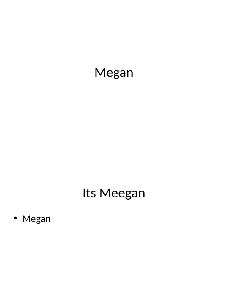 Megan | PDF