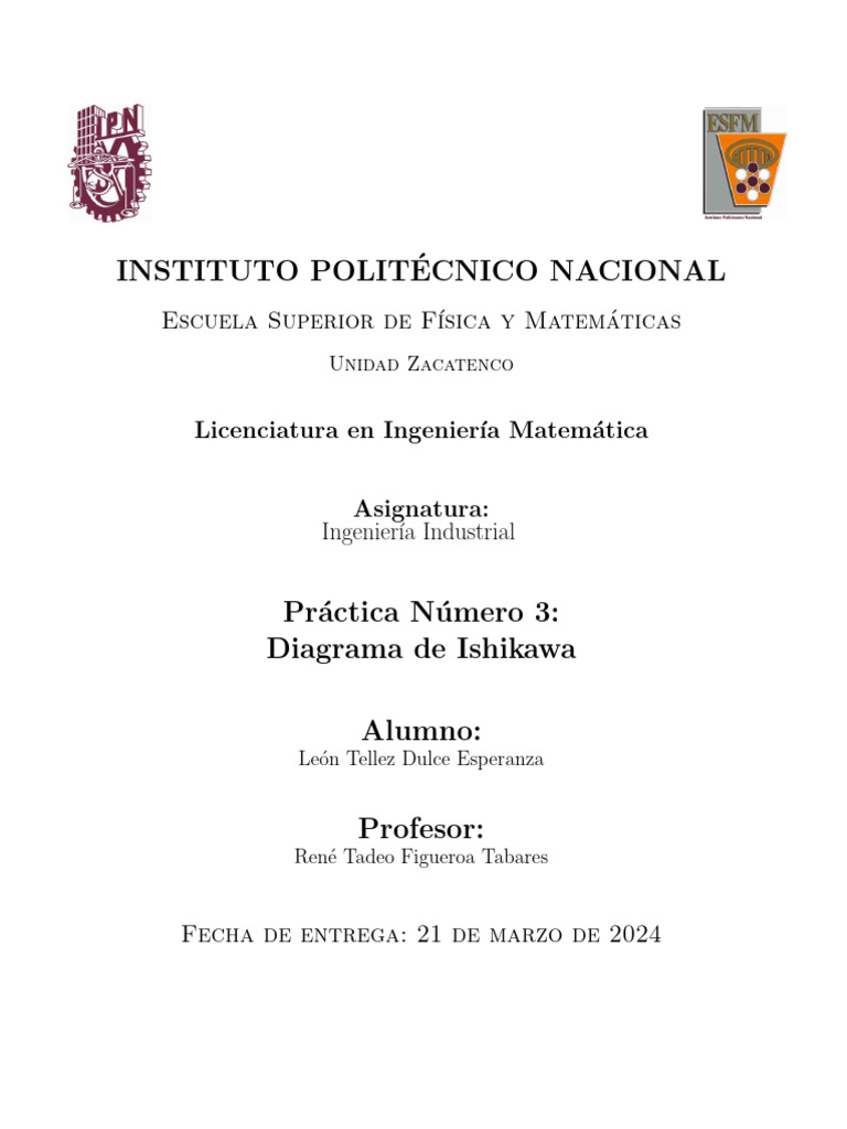 Práctica 3 Ingeniería Industrial Pdf