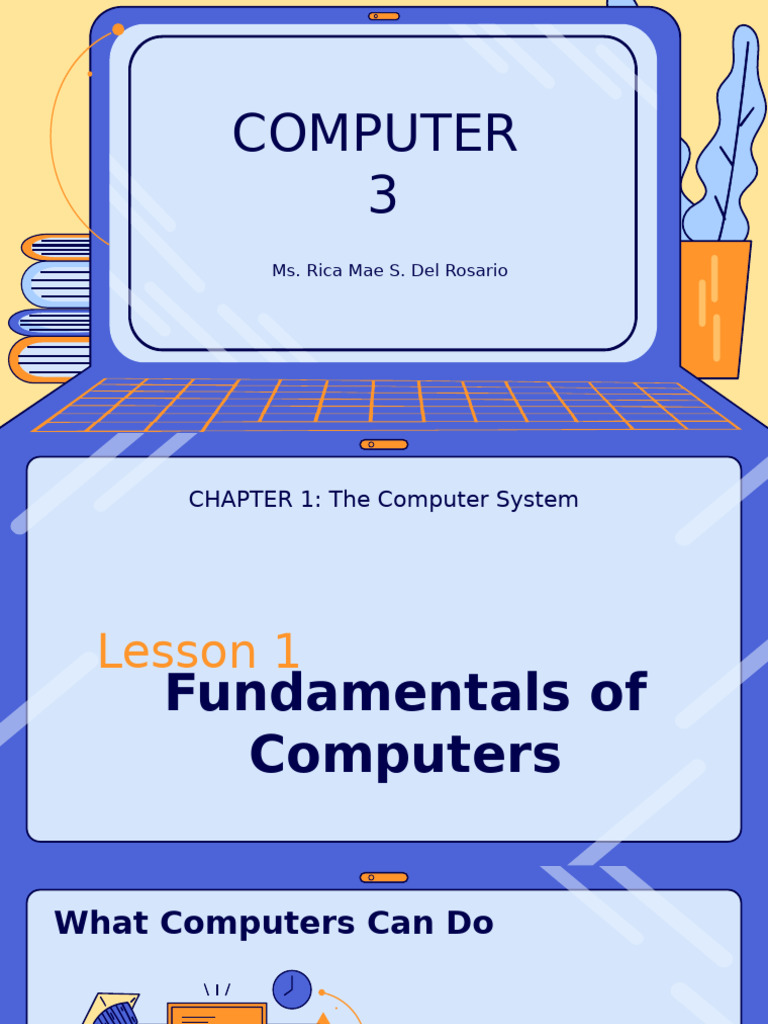 Lesson 1 - Part 2 Fundamentals of Computer | PDF | Input/Output | Computer Architecture