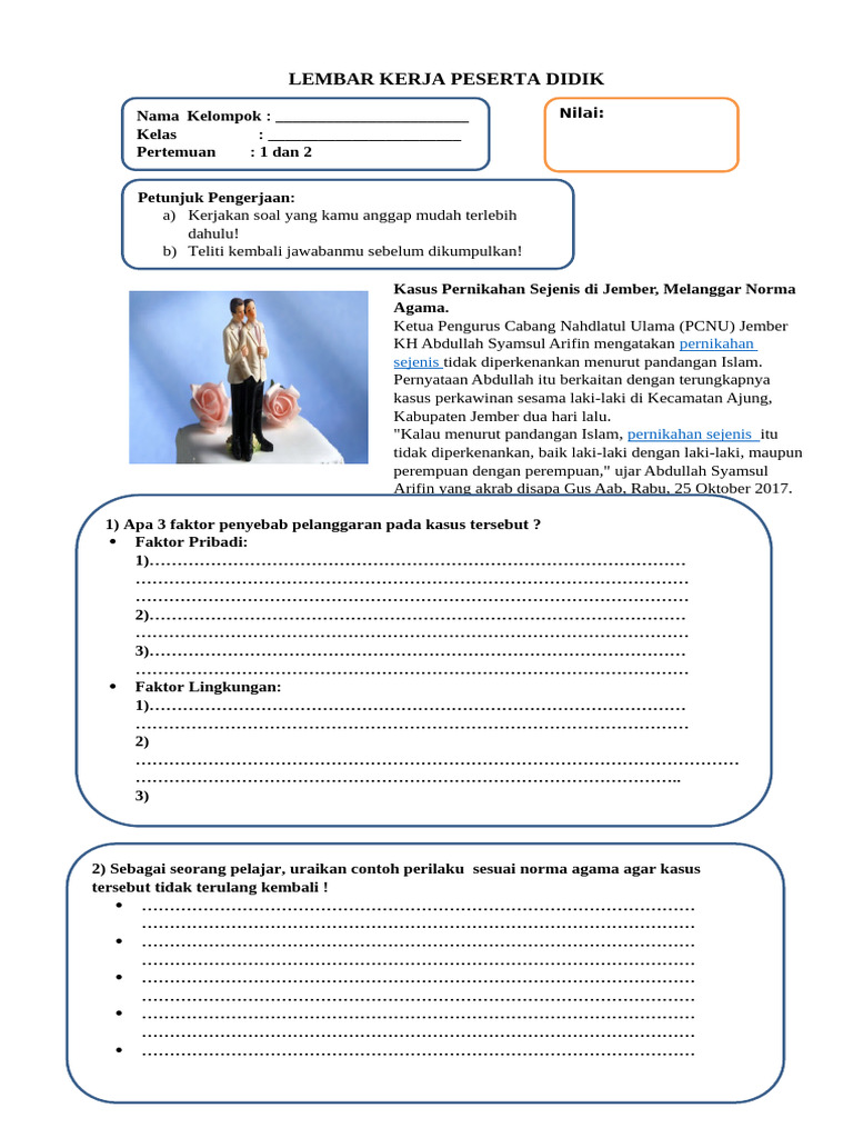 LKPD PPL 2 Latihan | PDF