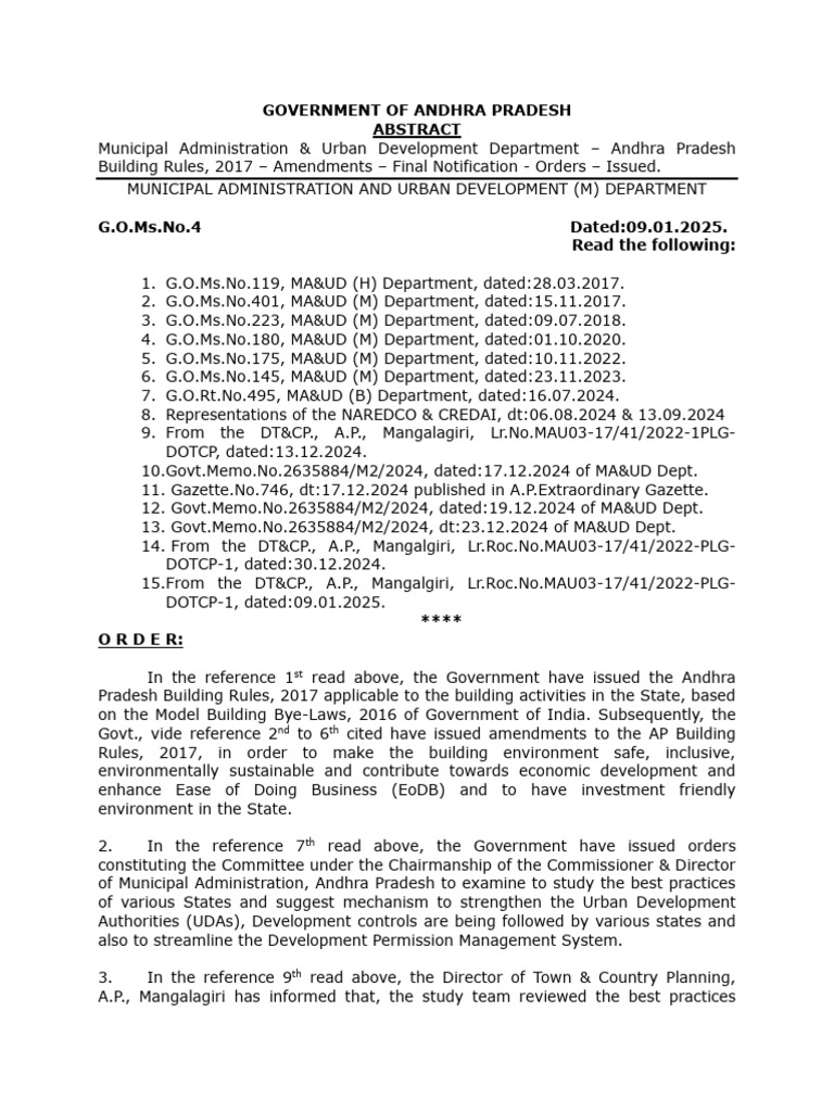 AP Building Rules 2025 Amendments | PDF | Basement | Building
