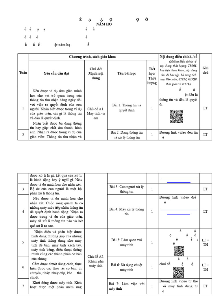 9. KHGD TIN HỌC 3 | PDF