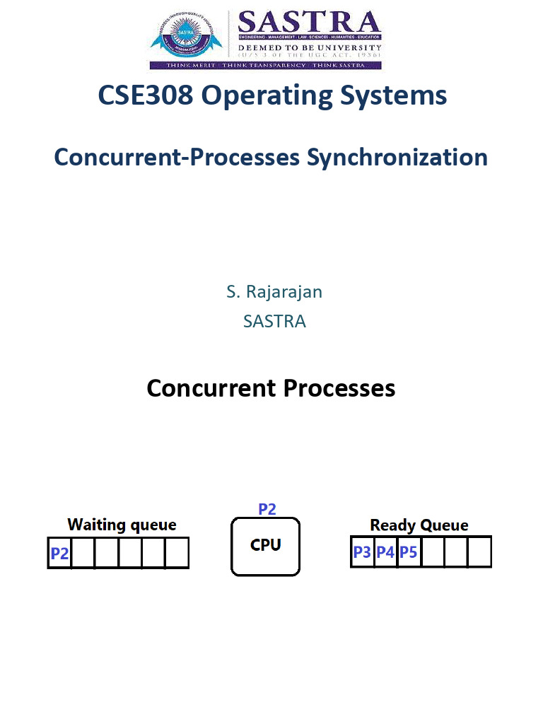 Concurrency And Synchronization Pdf Process Computing Parallel 7369