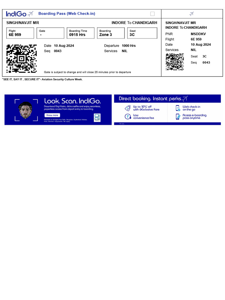 Boarding Pass | PDF