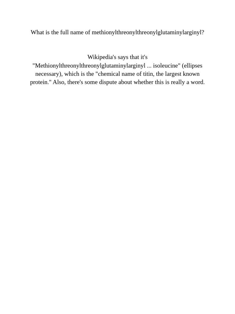 Full Name of Titin | PDF