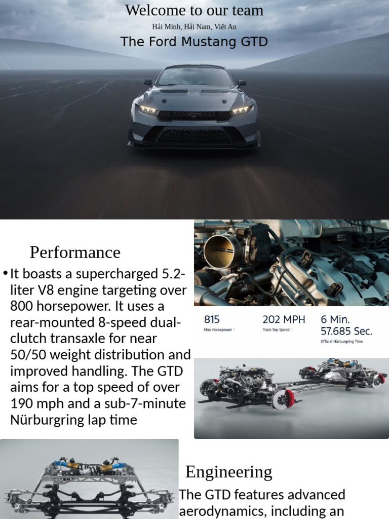 Ford Mustang GTD Performance Overview | PDF