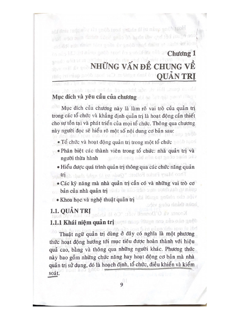Chương 1 QTH UEH | PDF