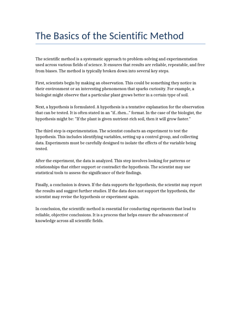The_Basics_of_the_Scientific_Method | PDF