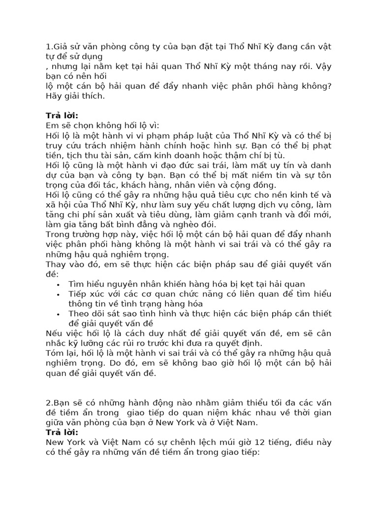 Lương Thị Lan Anh - 31211023889 - Giao Tiếp Trong Kinh Doanh | PDF