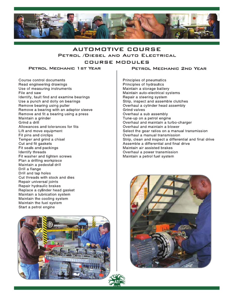 ATI Training Services - Automotive | PDF