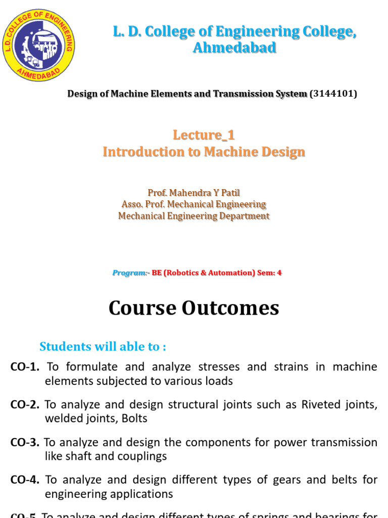 L1 - Fundamentals of Engineering Design | PDF | Human Factors And ...
