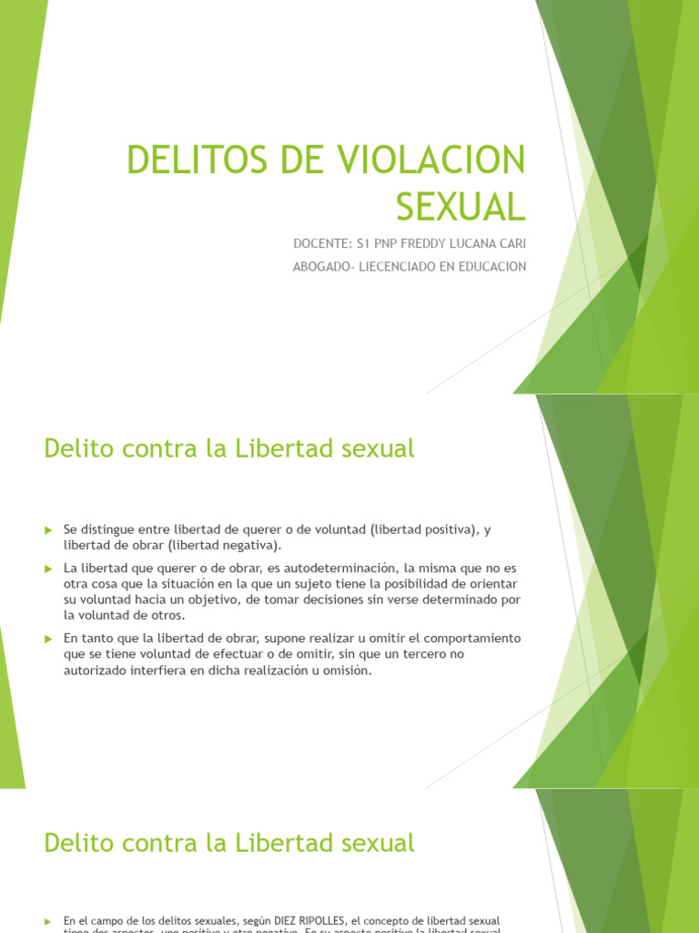 Delitos de Violacion Sexual | PDF | Violación | Castigos
