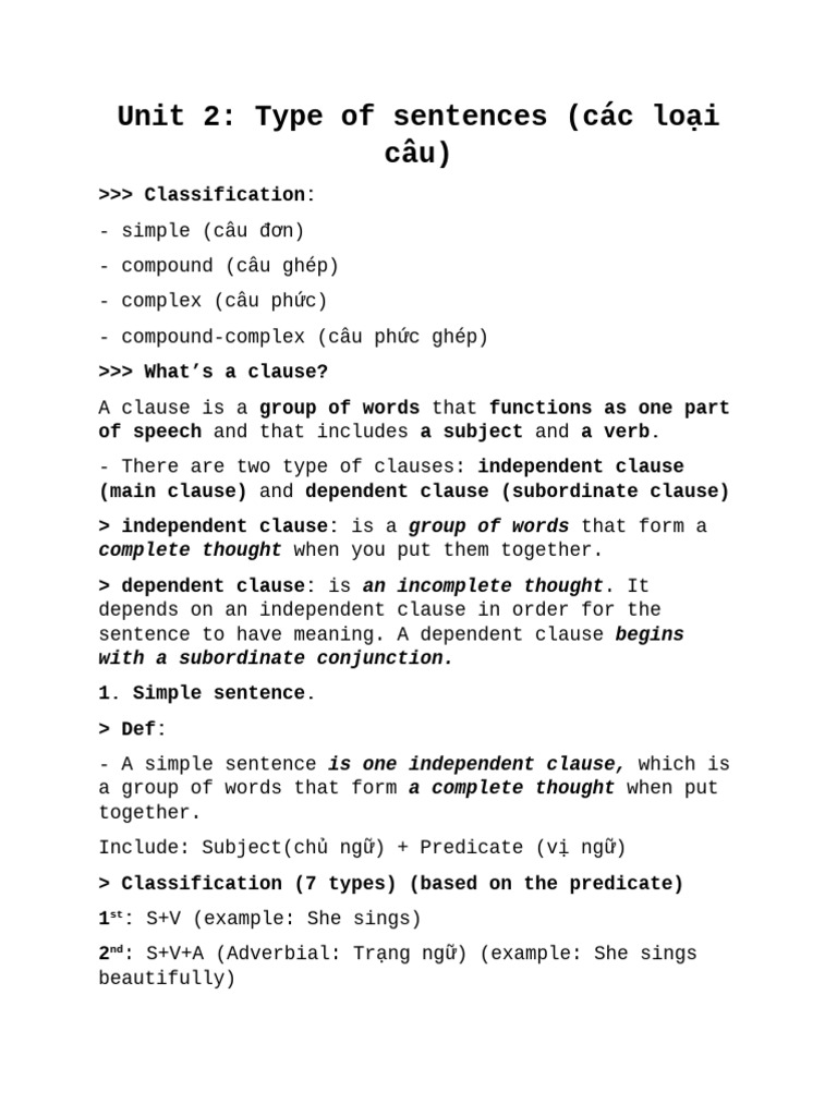 Grammars chapter 2 | PDF | Clause | Semantic Units Grammars chapter 2 | PDF | Clause | Semantic Units