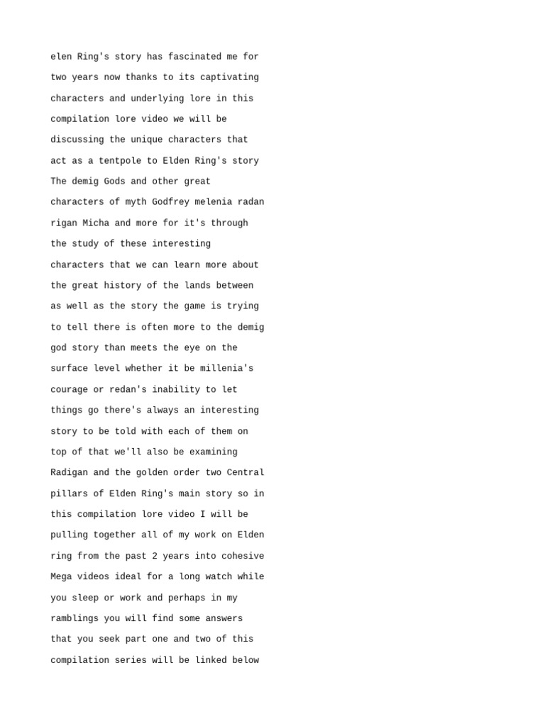 The ENTIRE Lore of Elden Ring Part 3 | PDF | Dragon