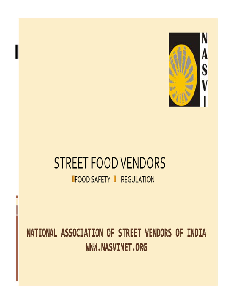 NASVI Presentation Final | PDF | Food Safety | Sanitation