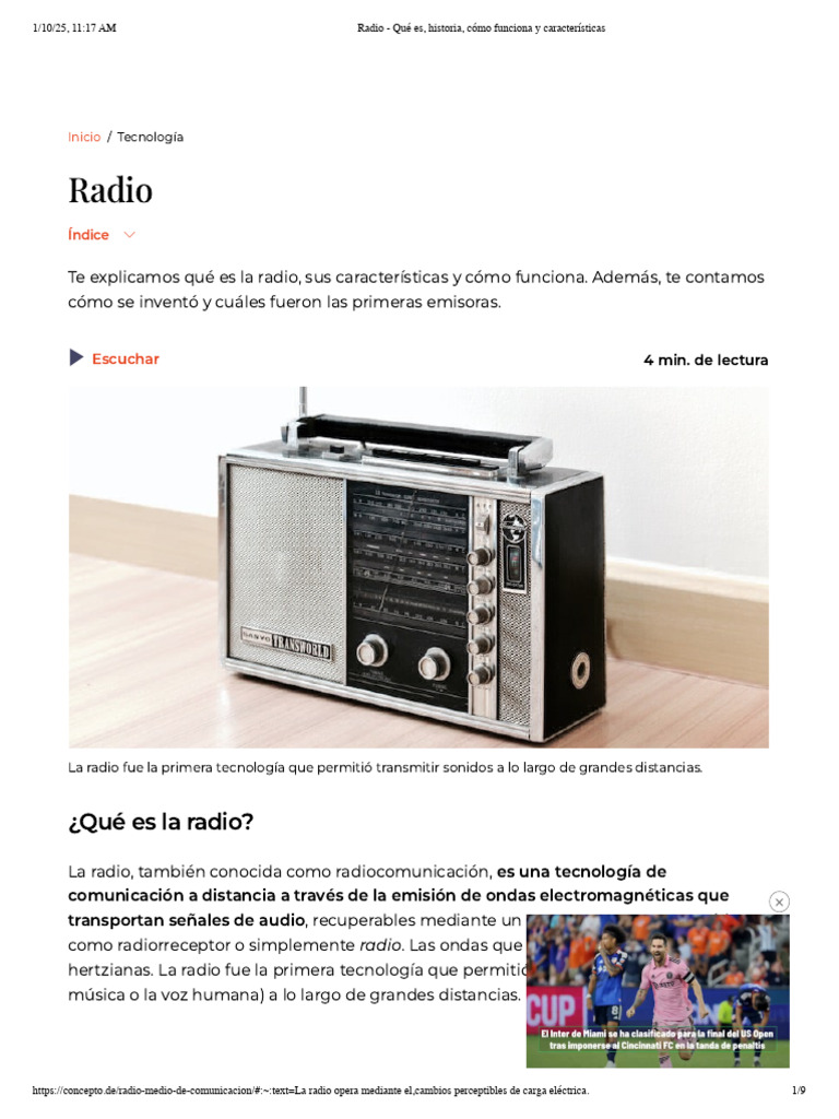 Cómo Funciona la Radio y su Historia | PDF | Radio | Radiodifusión