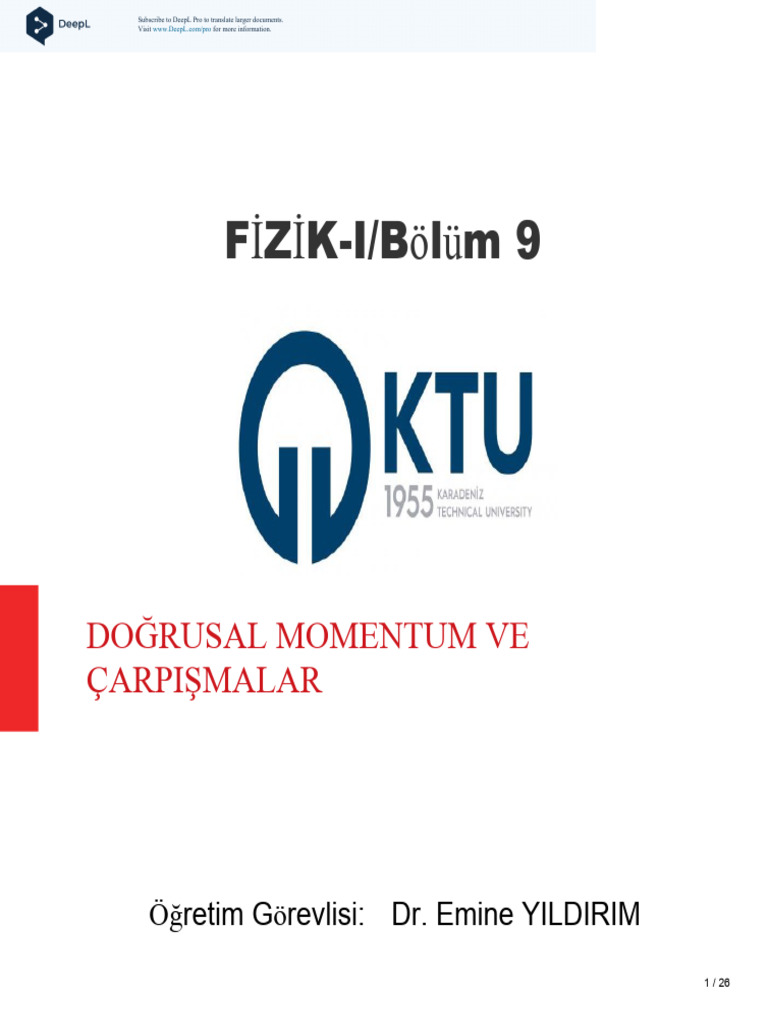 Physics_1_chapter9 tr | PDF