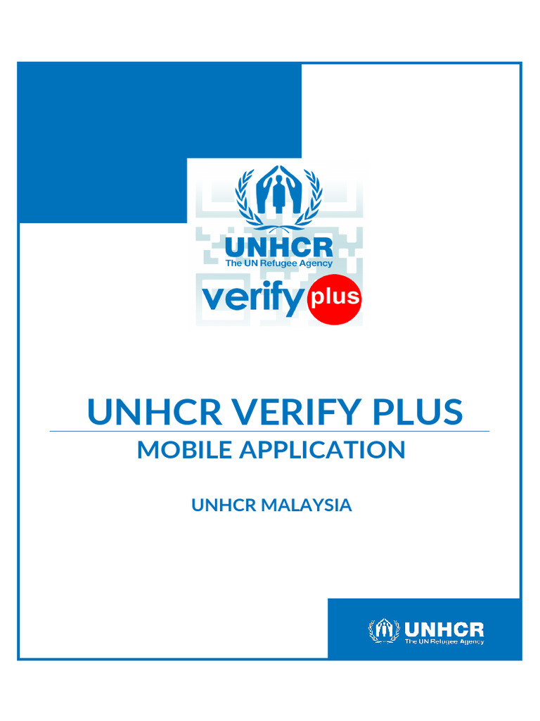 UNHCR Verify Plus App Overview | PDF | Qr Code | United Nations High ...