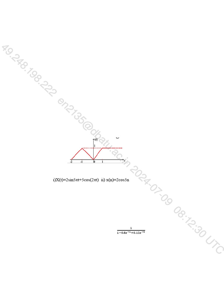 Digital Logic & Signal Processing Exam Guide | PDF | Telecommunications Engineering | Algorithms