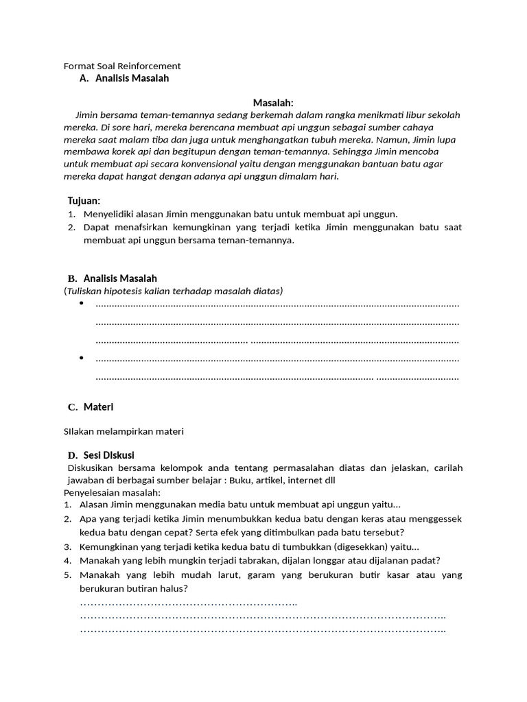 Format Modul Reinforcement | PDF