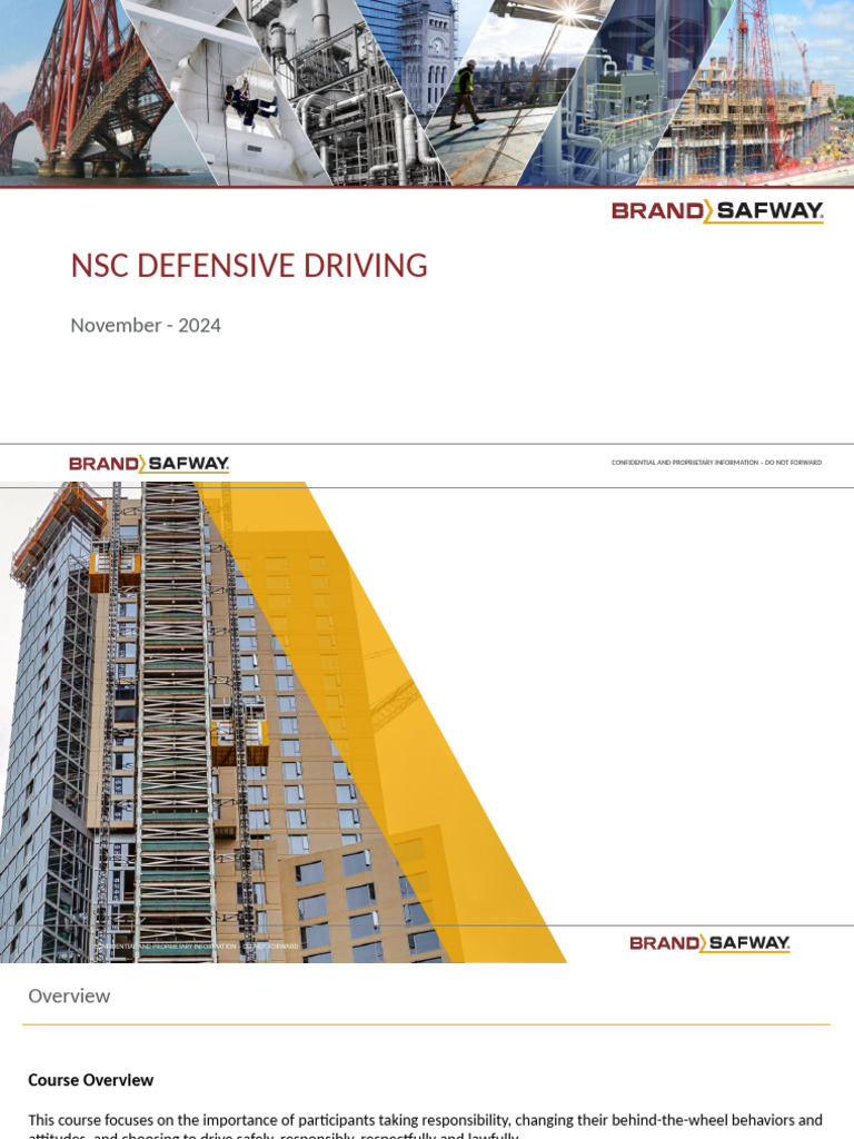 NSC Defensive Driving | PDF