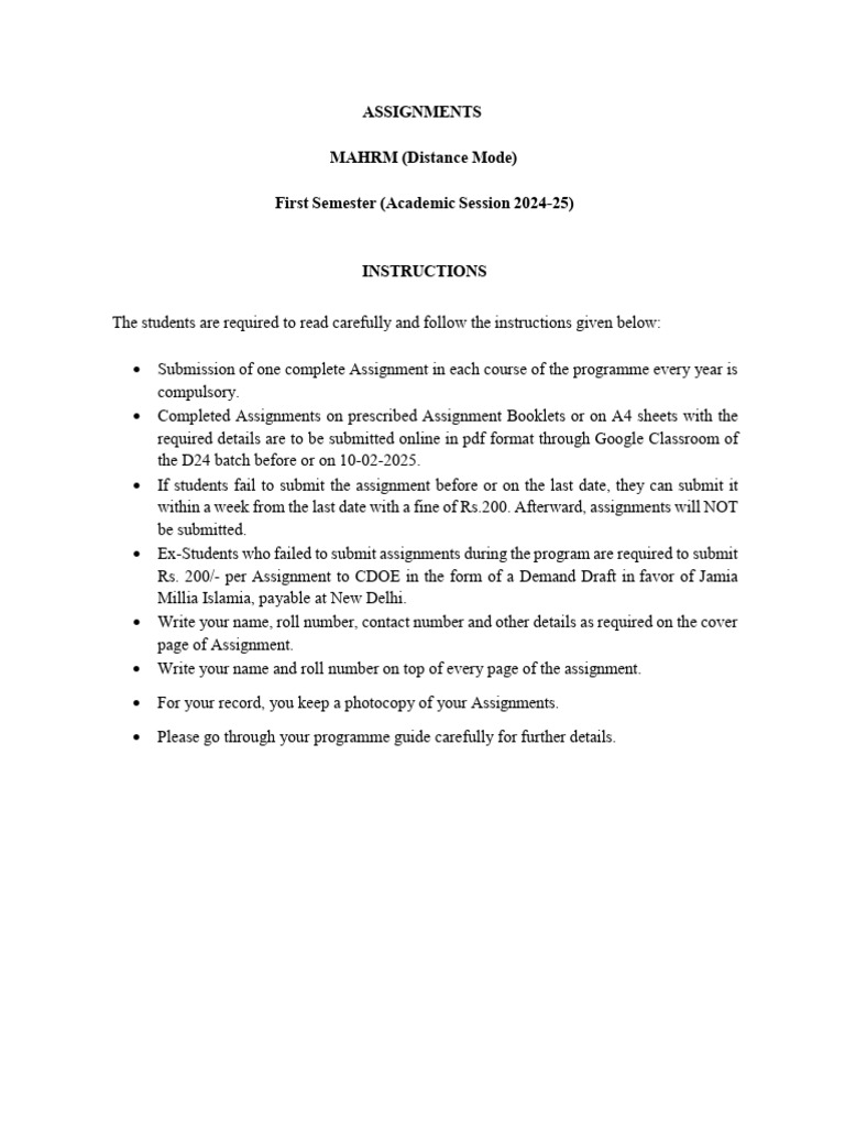 d24 Batch - Assignments Mahrm Sem I | PDF | Human Resource Management ...