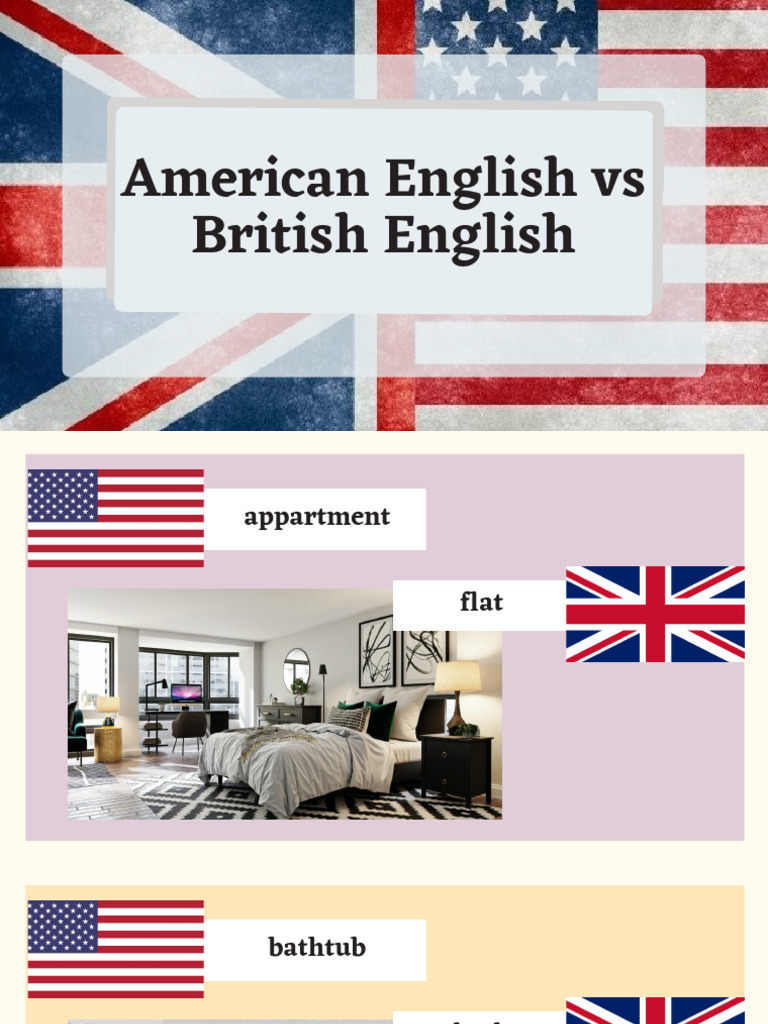 American English Vs British English | PDF