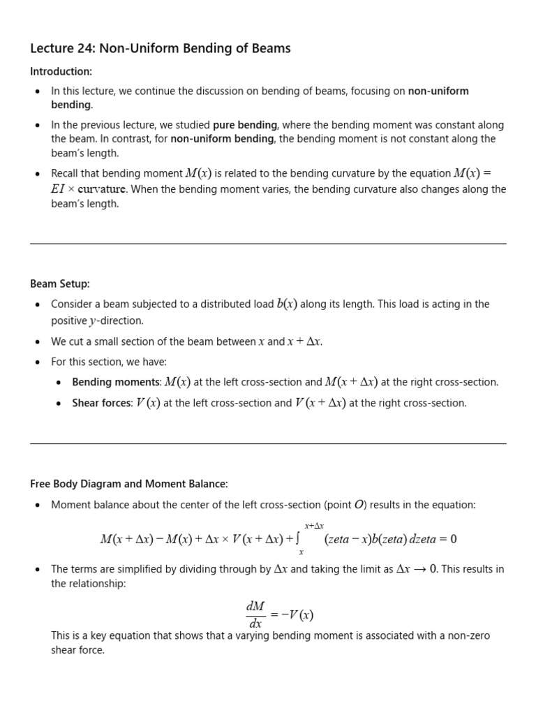 8. Shear stress - part 2 | PDF | Bending | Stress (Mechanics)