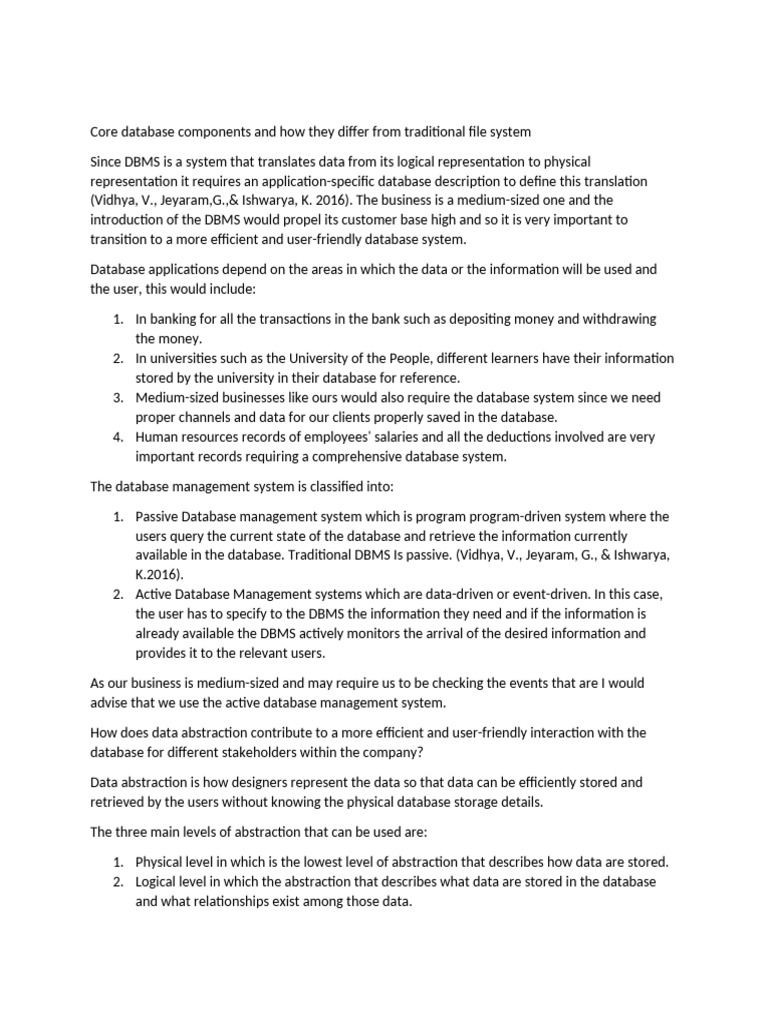 Intro to comp. sci Discusion Forum Unit 5 | PDF | Databases | Abstraction (Computer Science)