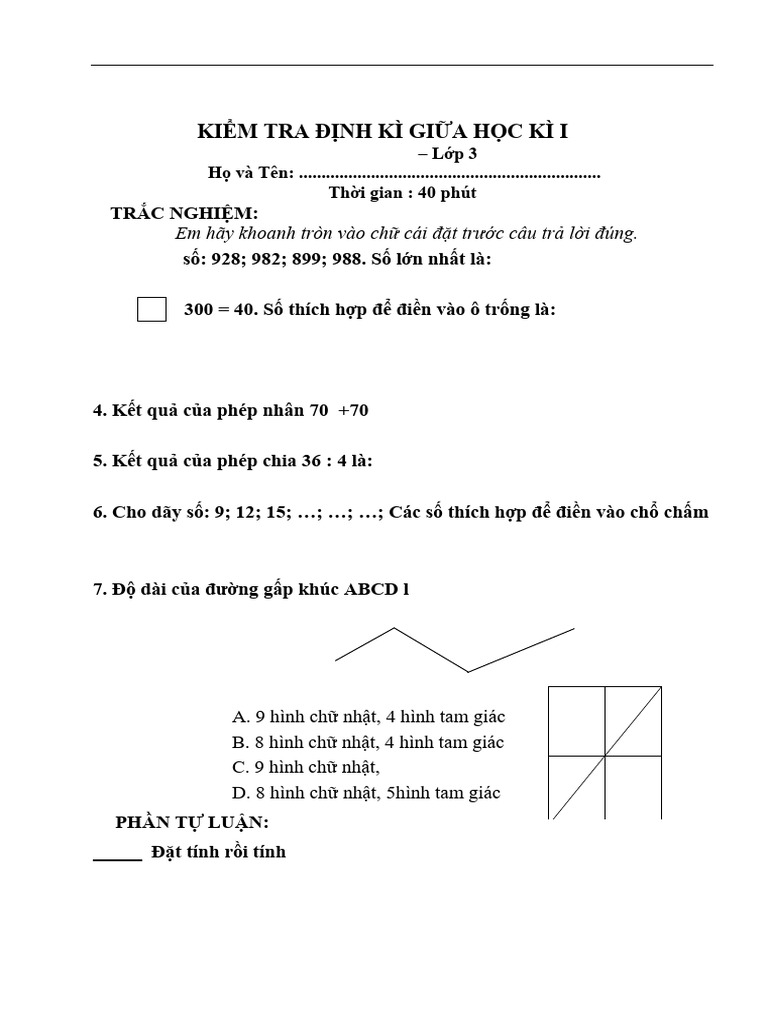 gk1 Toán L P 3 KNTT | PDF