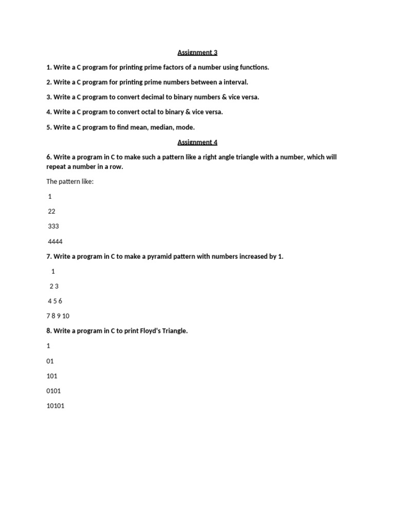 CP - Assignment From 3 To 9 | PDF | Numbers | Elementary Mathematics