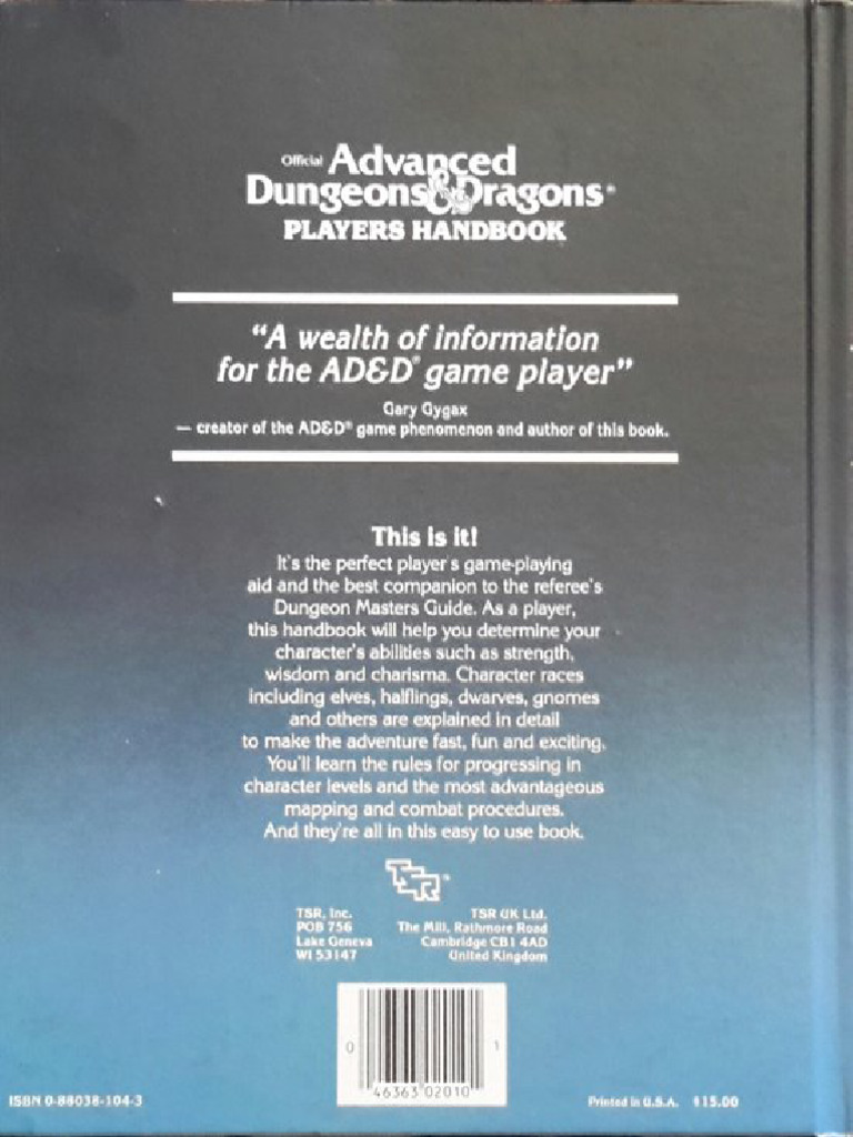 DND Back | PDF