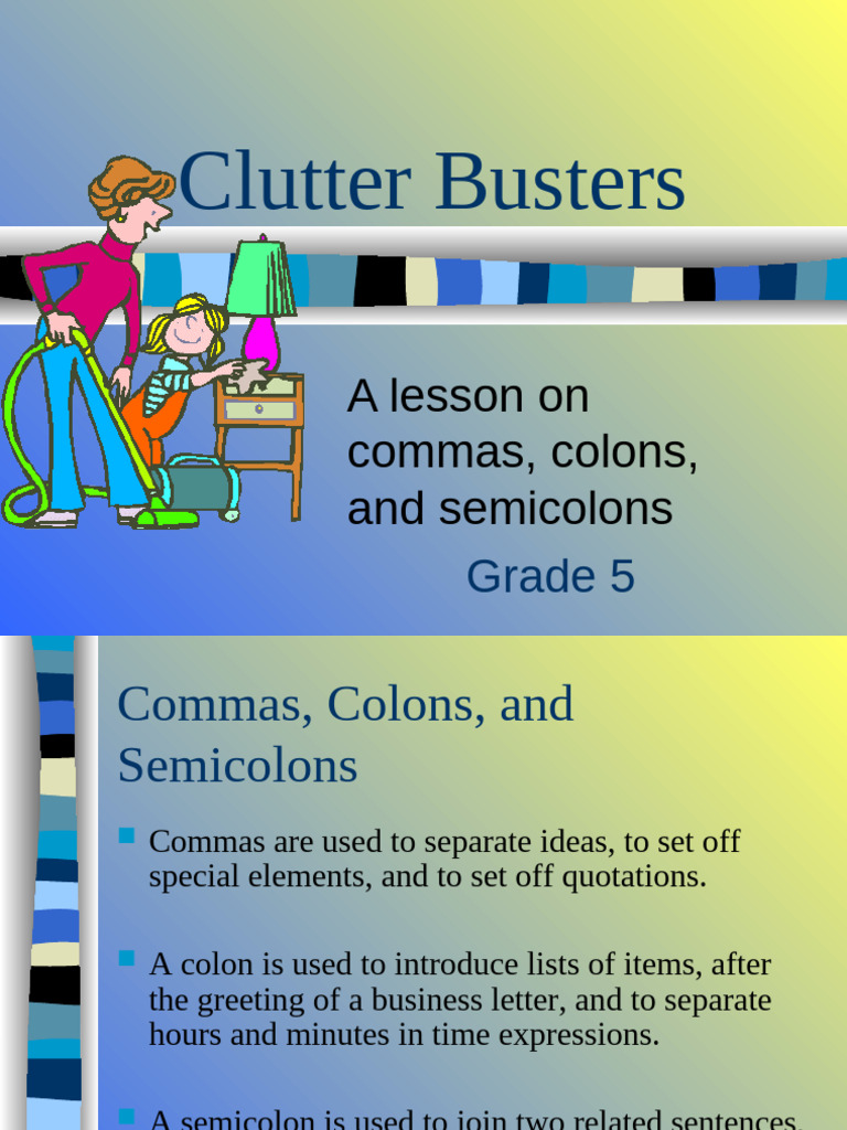 A Lesson On Commas, Colons, and Semicolons | PDF | Comma | Typography