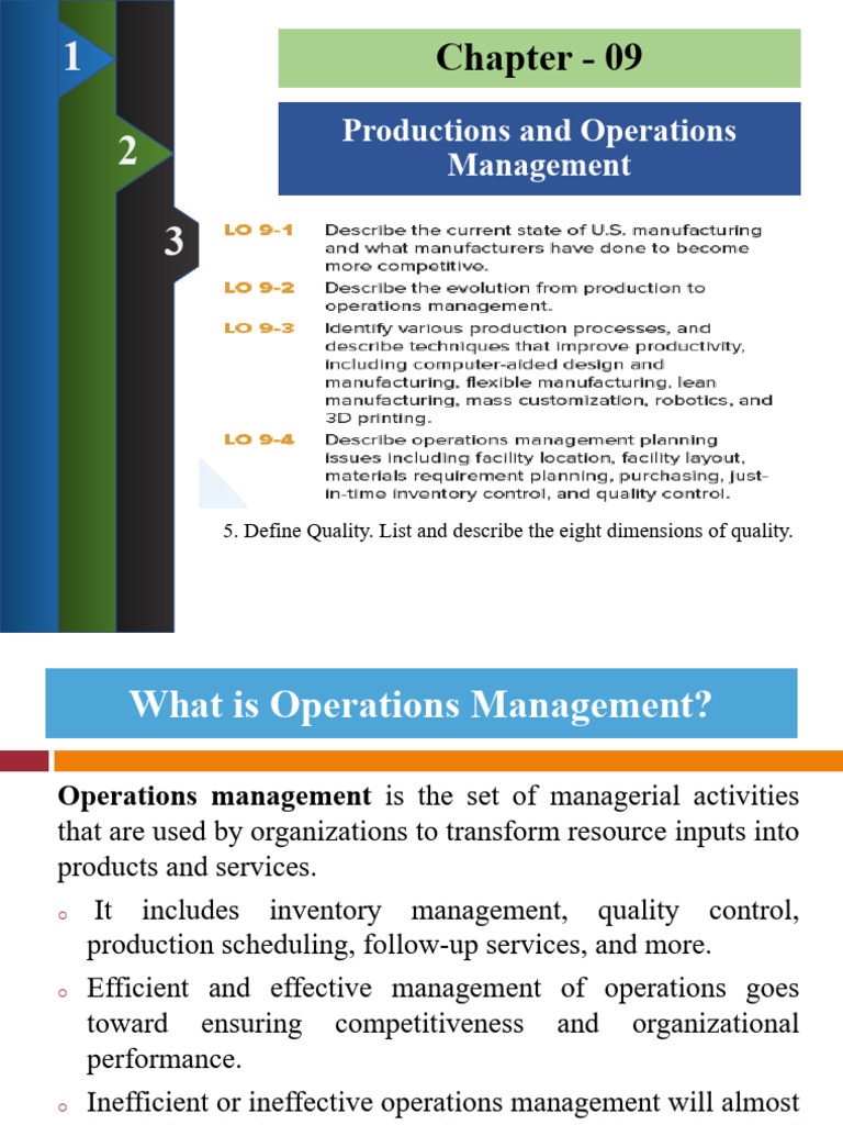 Understanding Operations Management and Quality | PDF
