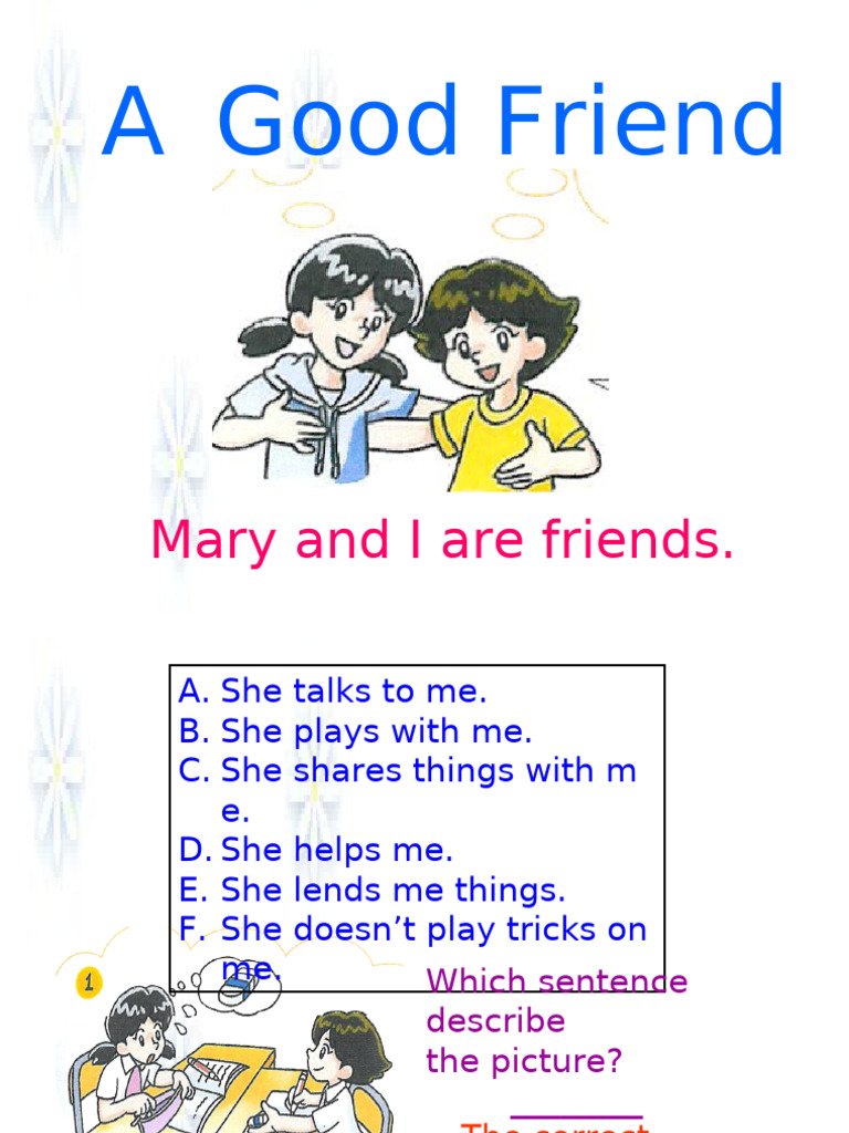 A Good Friend | PDF