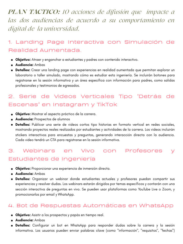 PLAN TACTICO | PDF | Podcast | ciberespacio