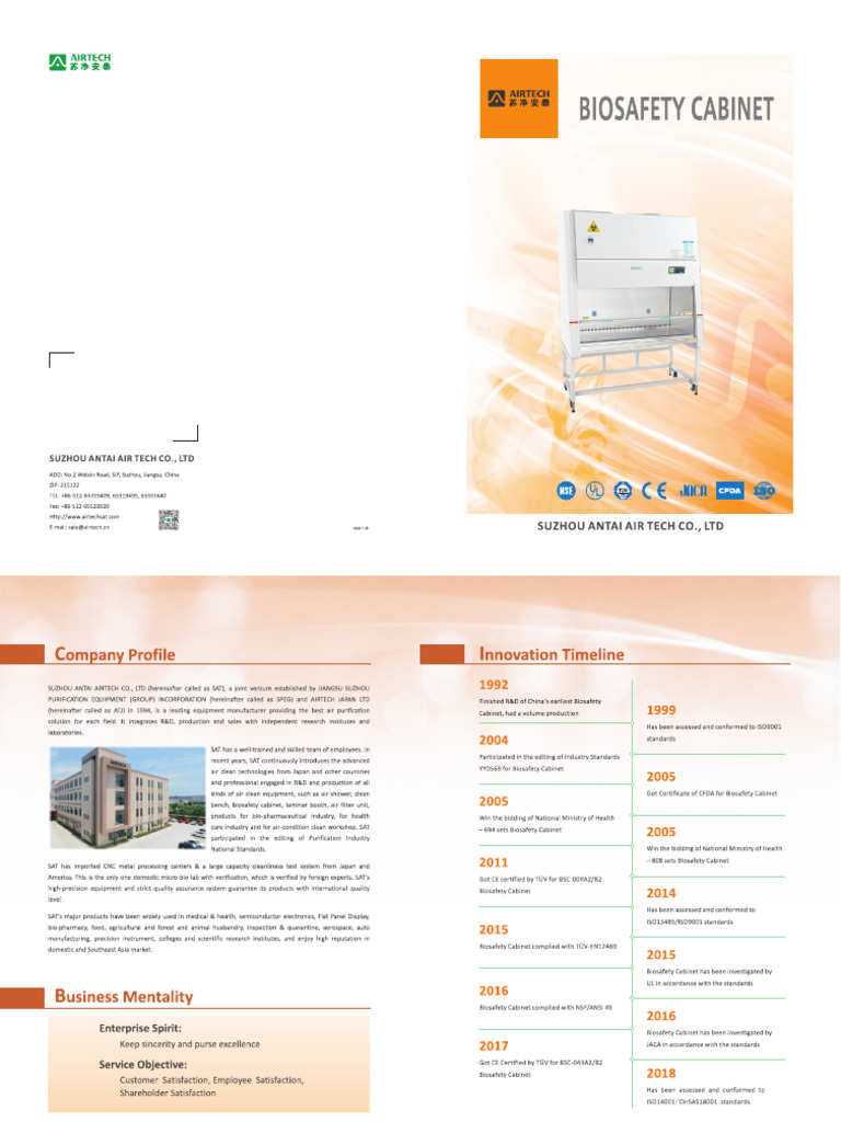 Biosafety Cabinet | PDF