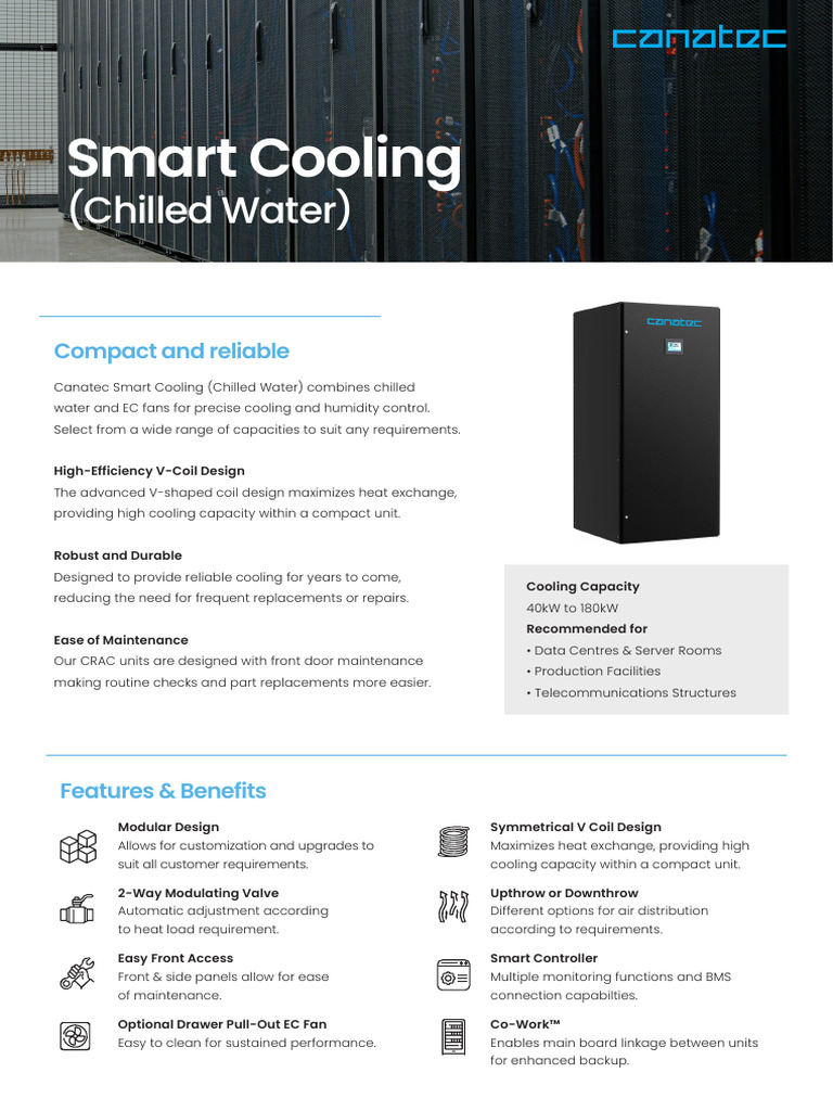 Canatec Smart Cooling Chw | PDF | Data Center | Manufactured Goods