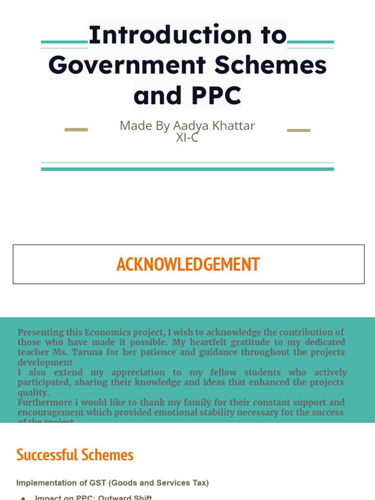 Introduction To Government Schemes and PPC | PDF | Infrastructure | Policy