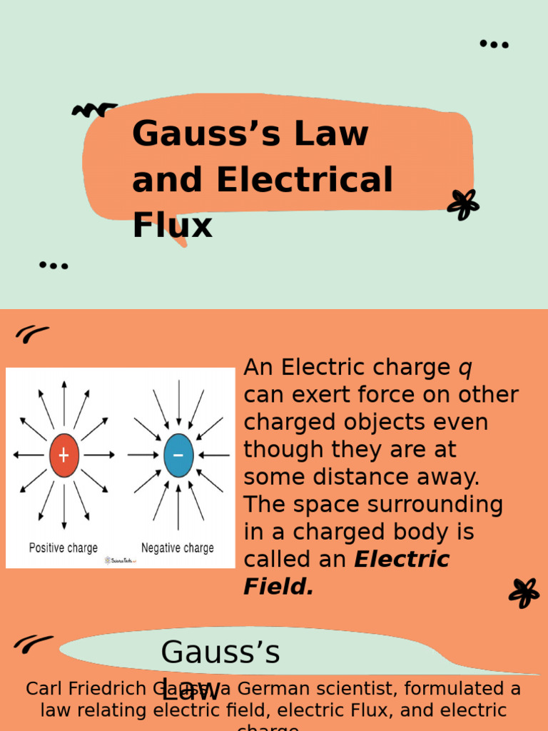 Week2-Gausss-law | PDF | Flux | Electric Field