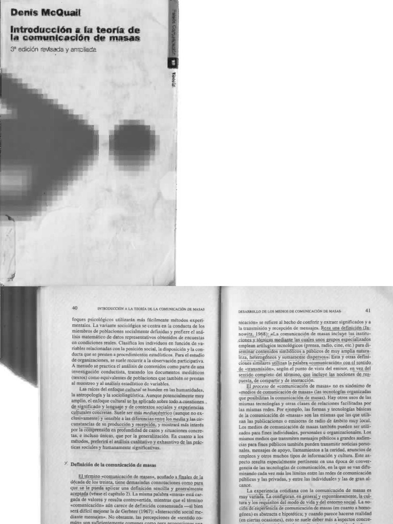 McQuail - Historia_Comunicación de masas | PDF