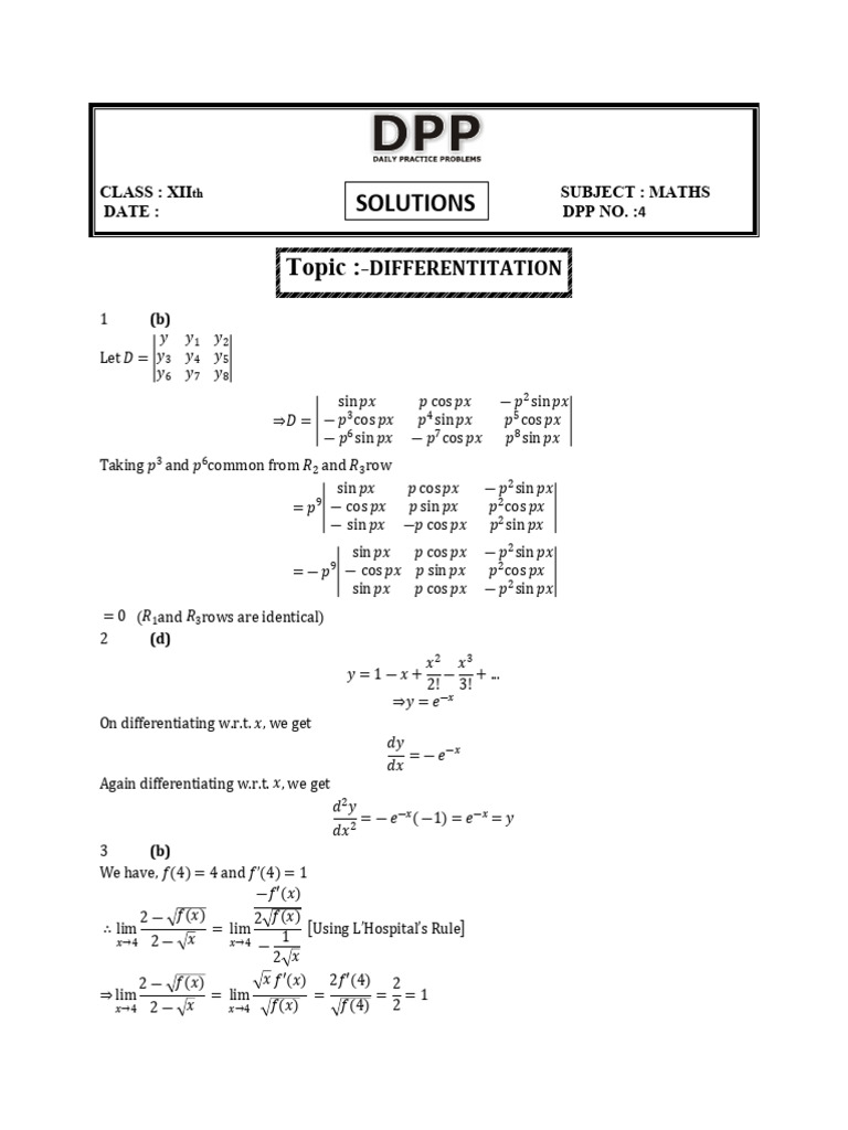 Differentitation a 4 | PDF | Mathematical Objects | Mathematical Analysis