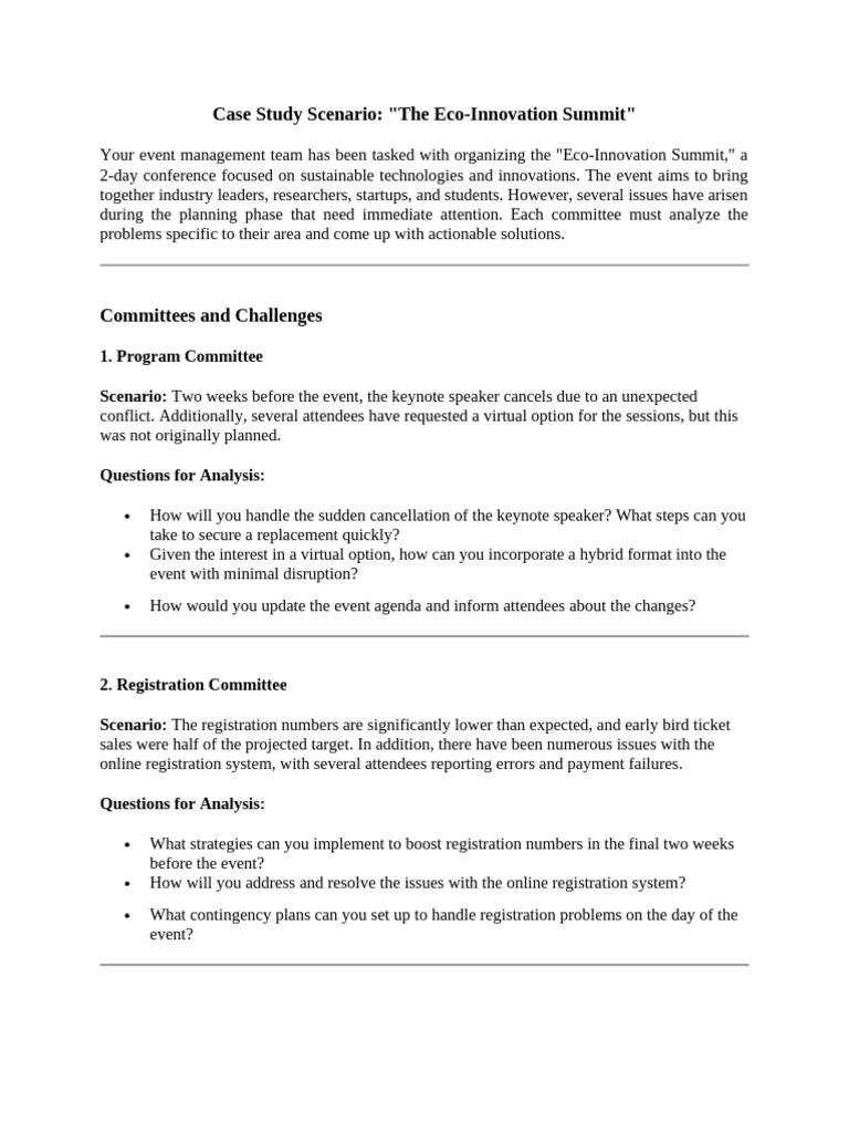 Case-Study-Scenario | PDF | Economies