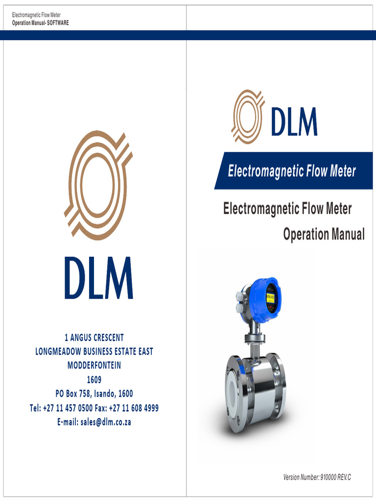 Dafang Electromagnetic Flow Meter User Manual Rev1.0 | PDF