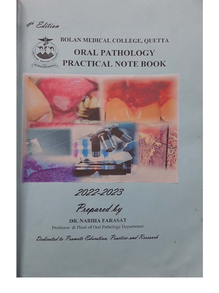 Oral Pathology Log Book 3rd Year | PDF