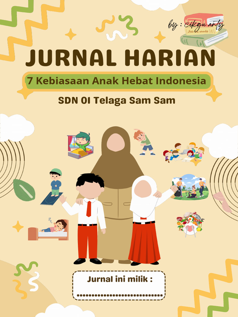 Sampul Depan Belakang Jurnal 7 Kebiasaan Anak Hebat Indonesia | PDF