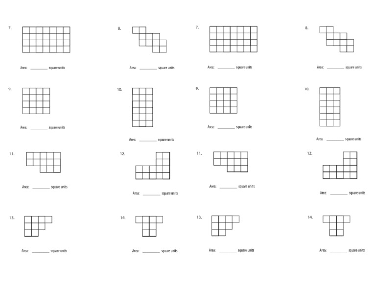Finding Area Worksheet | PDF